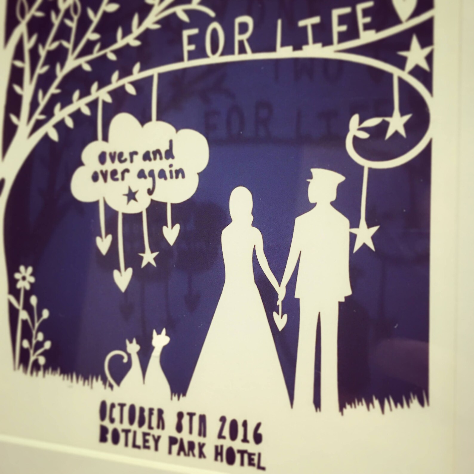 Personalised Song Lyric Paper Cut Anniversary Gift - Etsy