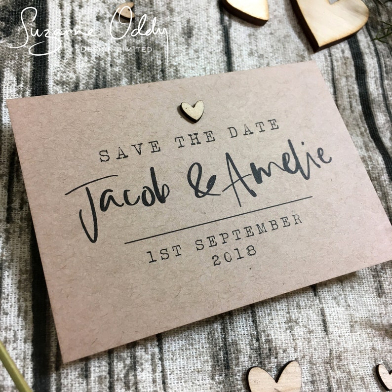 Rustic Wedding Invitation Save the Date Rustic Wedding Save - Etsy