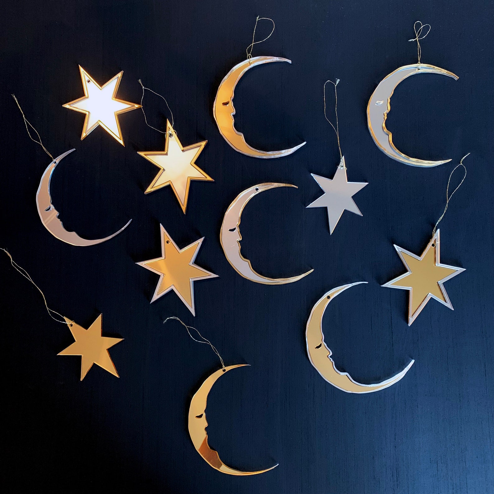 Crescent Moon Christmas Tree Topper - Etsy