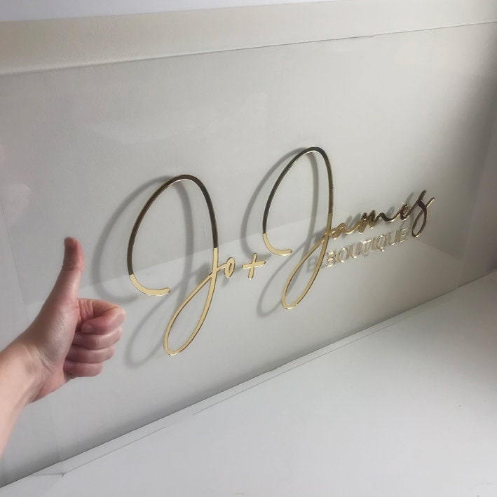 Custom Logo Perspex Sign. | Etsy UK
