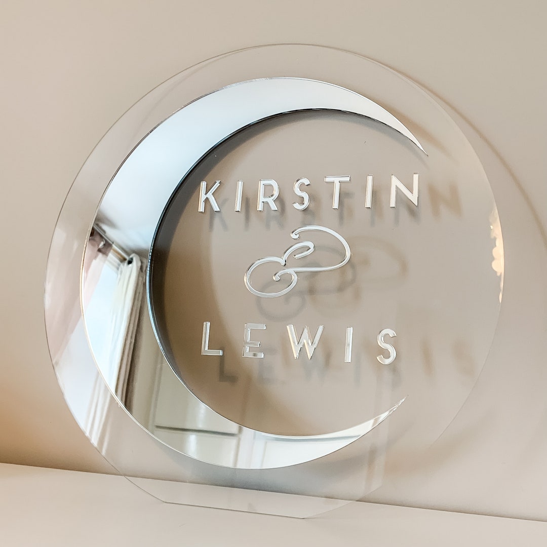 Crescent Moon Wedding Sign - Etsy