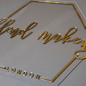 Hexagonal Acrylic Sign Perspex Sign Laser Cut Sign - Etsy UK
