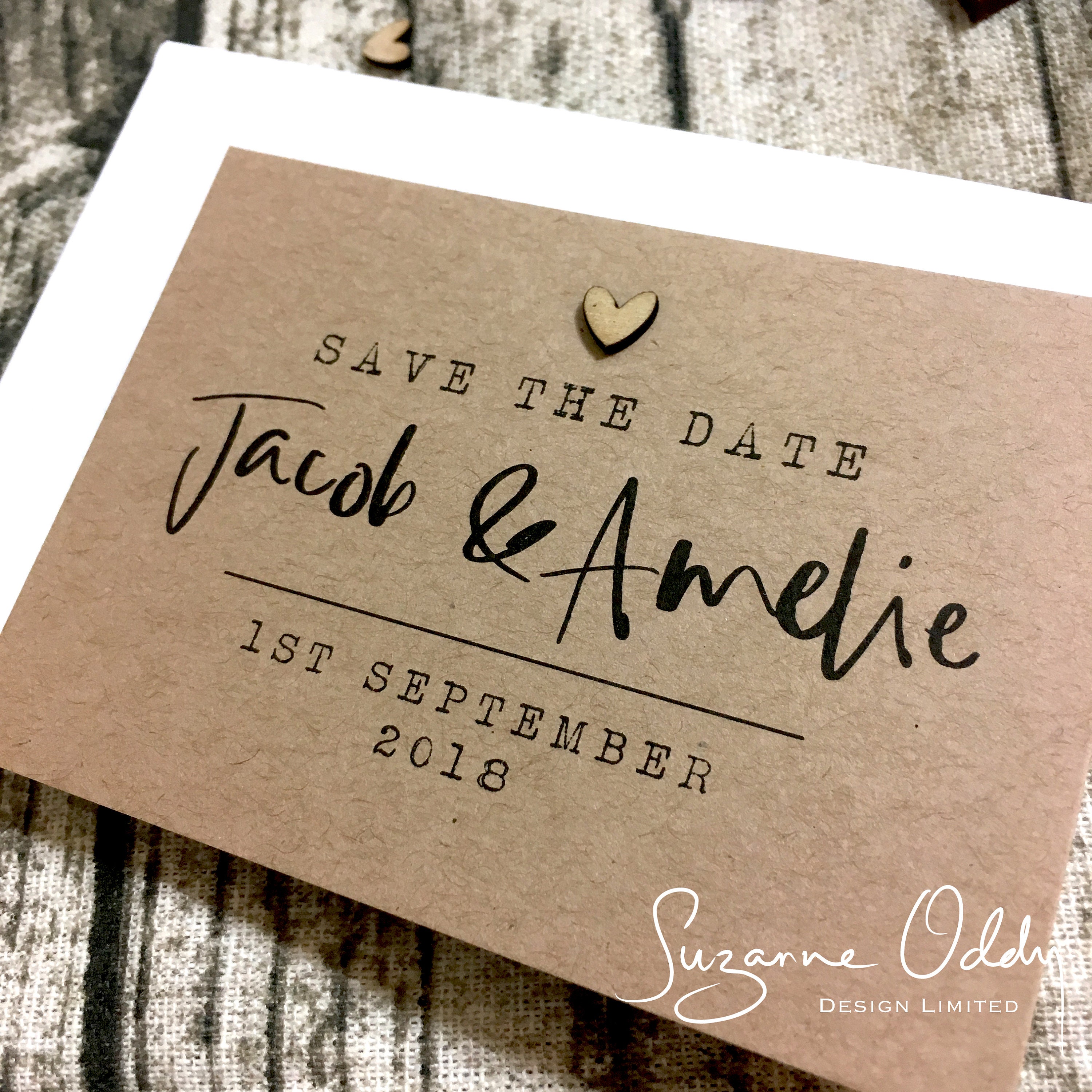 Rustic Wedding Invitation Save the Date Rustic Wedding Save | Etsy