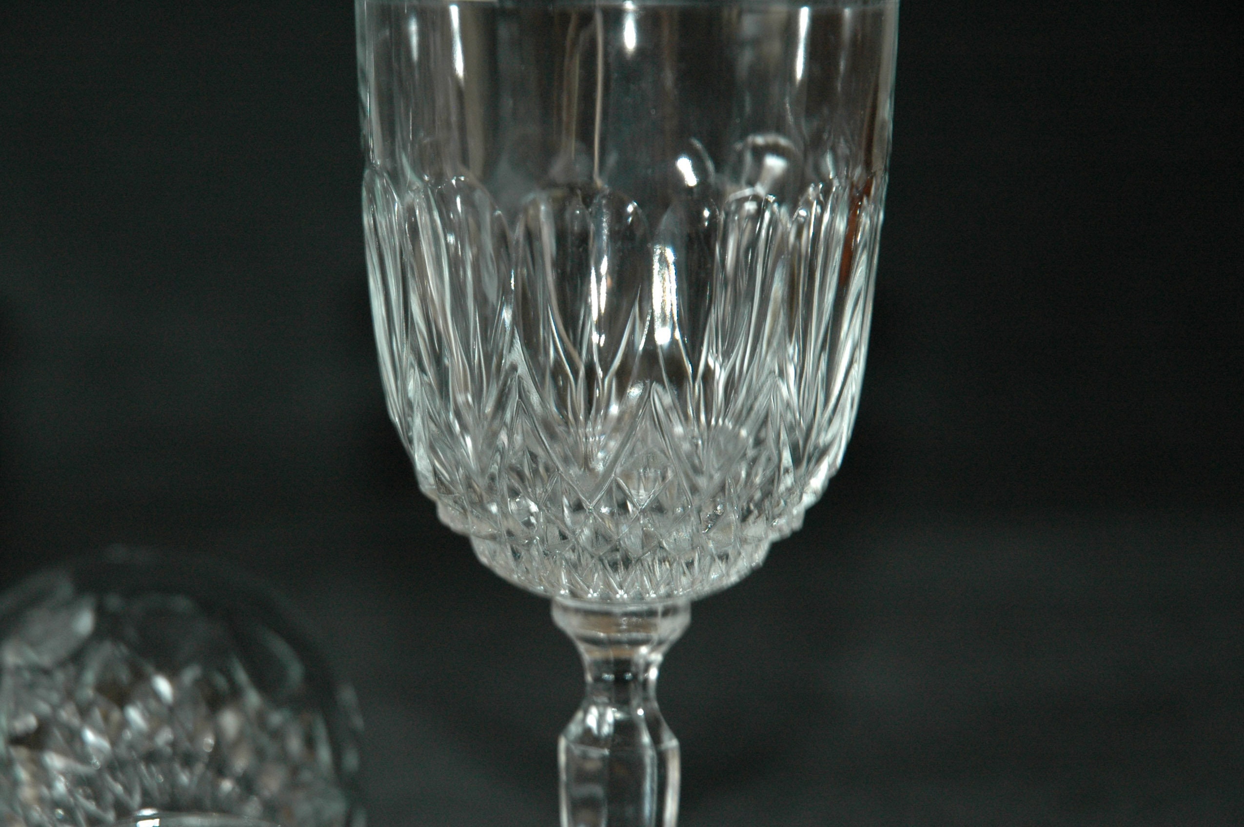 VMC Reims France Crystal Stemware 6 Wine Glasses With - Etsy UK