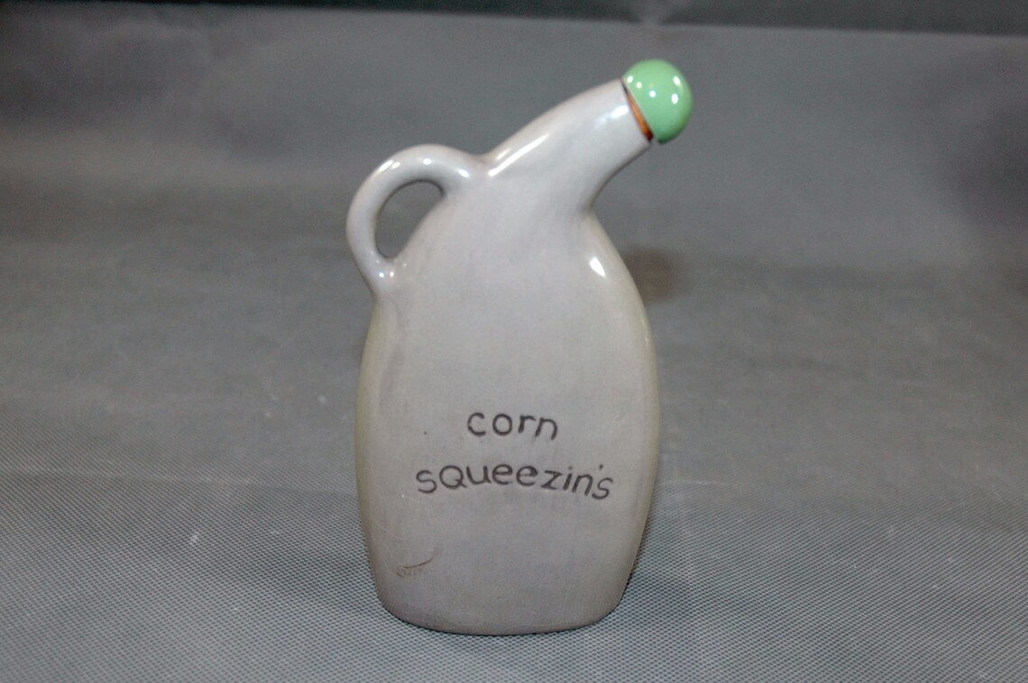 Corn Squeezins Ceramic Whiskey Nipper Bottle With Cork Stopper - Etsy