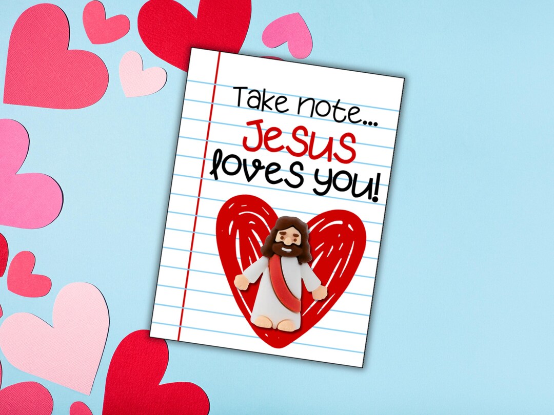 Christian Valentine Printable | Jesus Loves You Cards | Instant ...