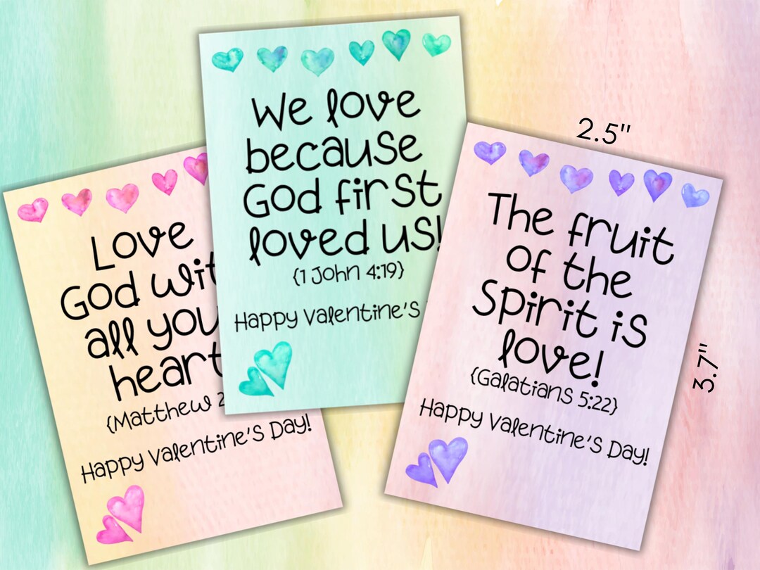Bible Verse Printable Valentines Cards for Kids – Classroom Exchange, 8 ...