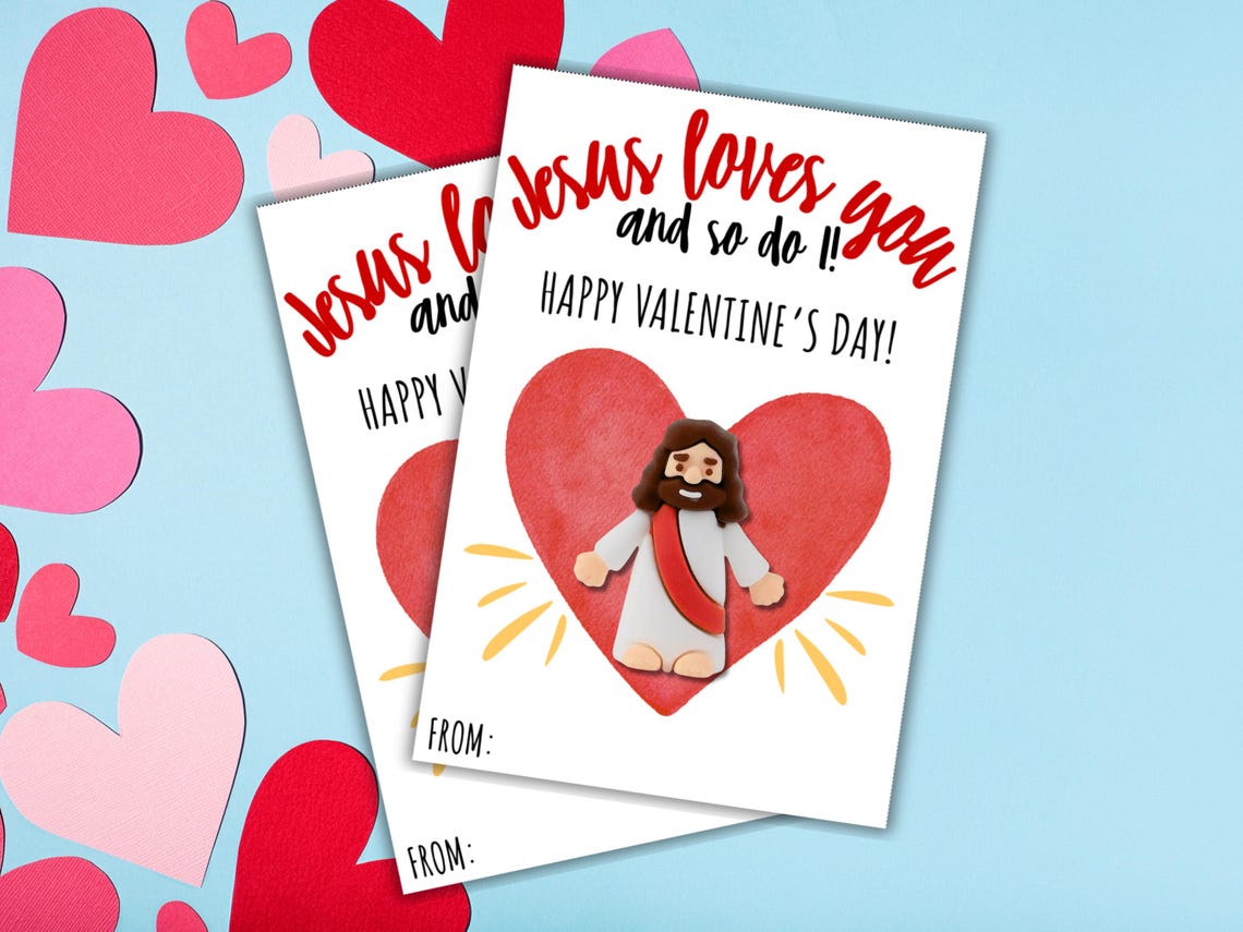 Christian Valentine Printable | Jesus Loves You Cards | Instant ...