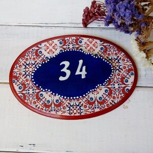 Custom House Number Plaque Wooden Numbers Sign Address Number for House ...