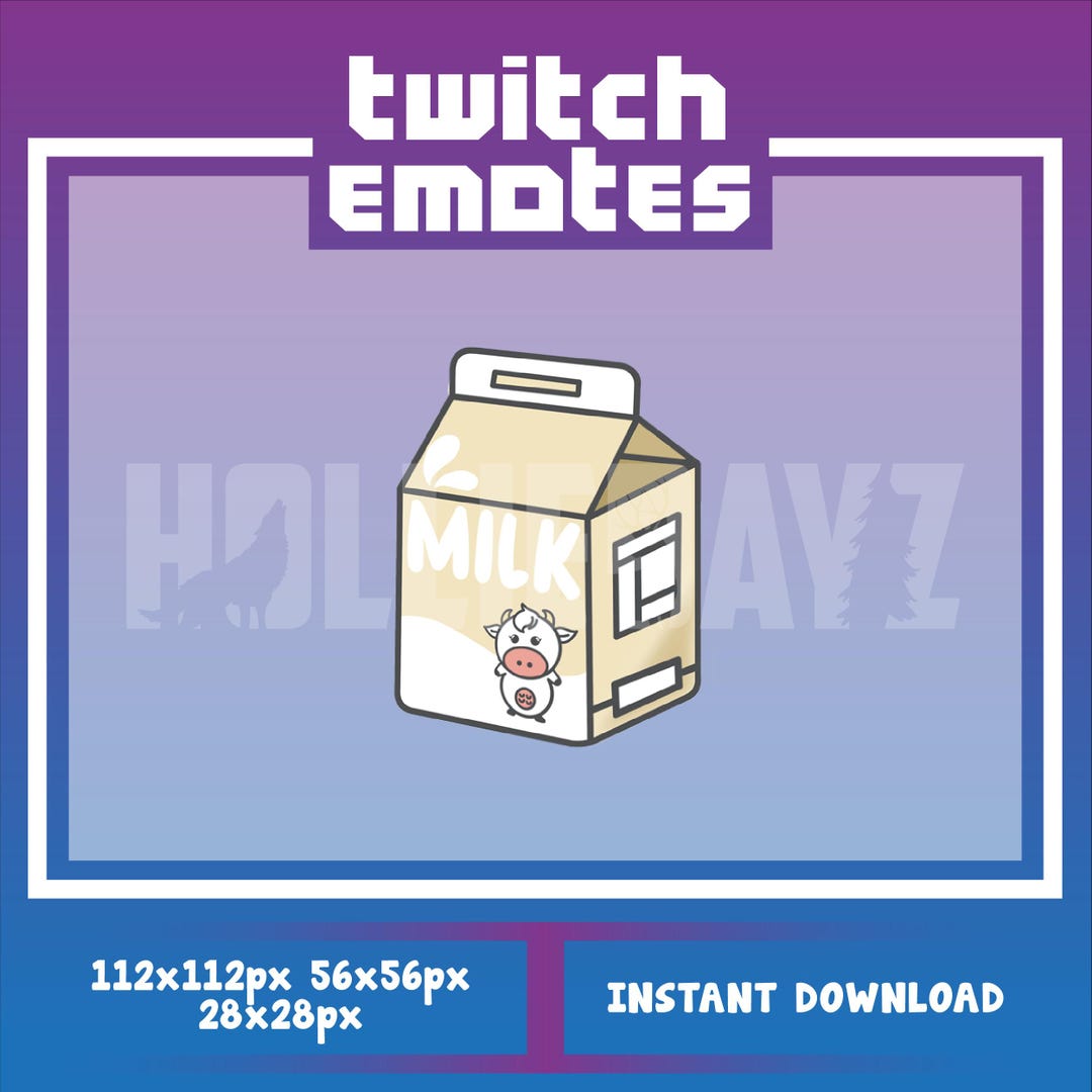 Milkshake Twitch Emote (digital Download) - Etsy