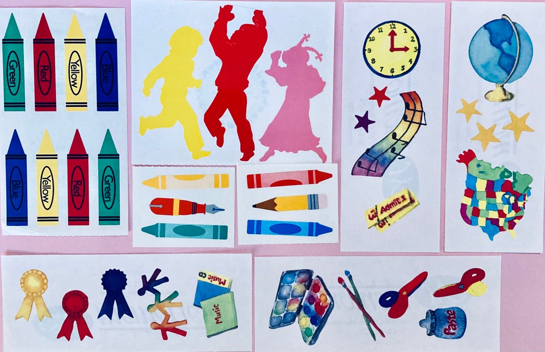 School Theme Vintage Stickers-your Choice-mrs Grossman, Creative ...