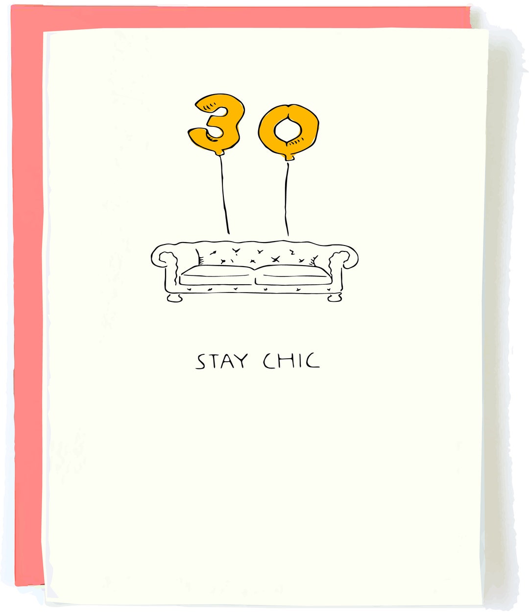 Stay Chic 30 Birthday Card 30 Thirty Card Classy Card - Etsy