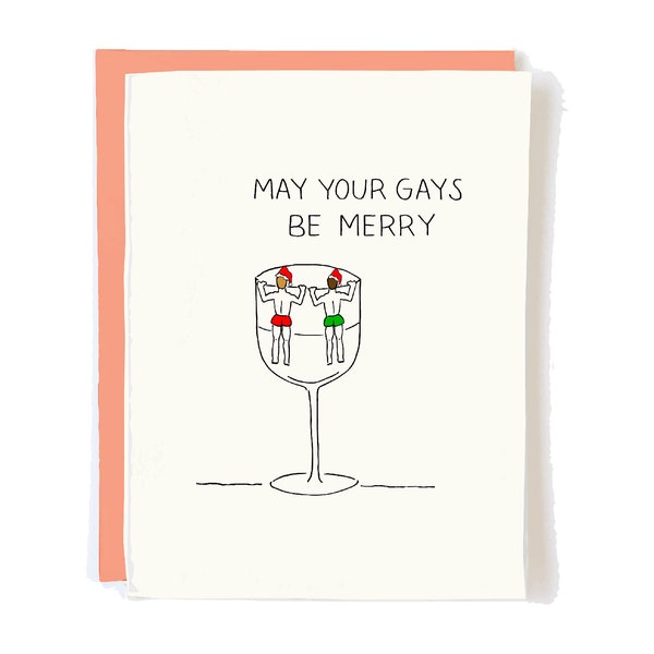 Gay Christmas Cards - Etsy Canada