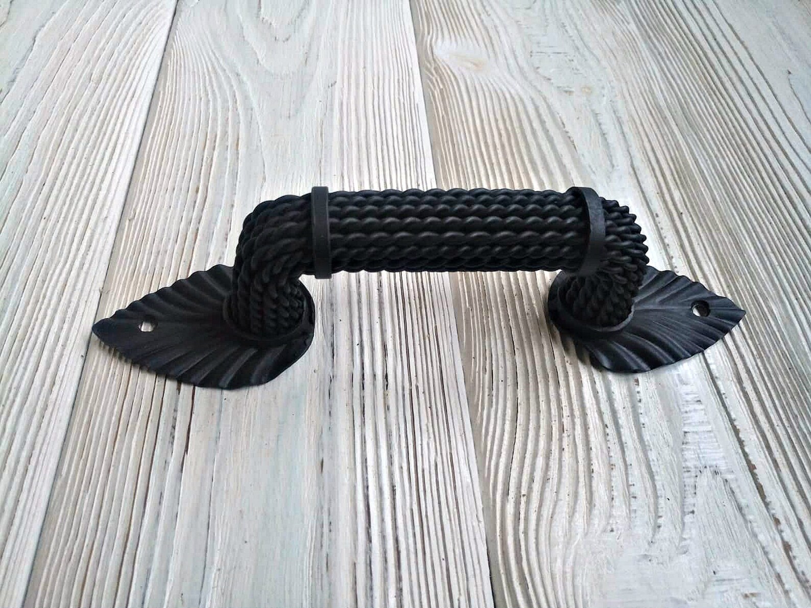 Hand Forged Pull Door Handle Shed Iron Door Handle - Etsy