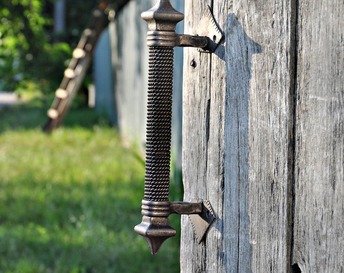 Wrought Iron Handle Front Door Handles Forged Door Handle Wrought Iron ...