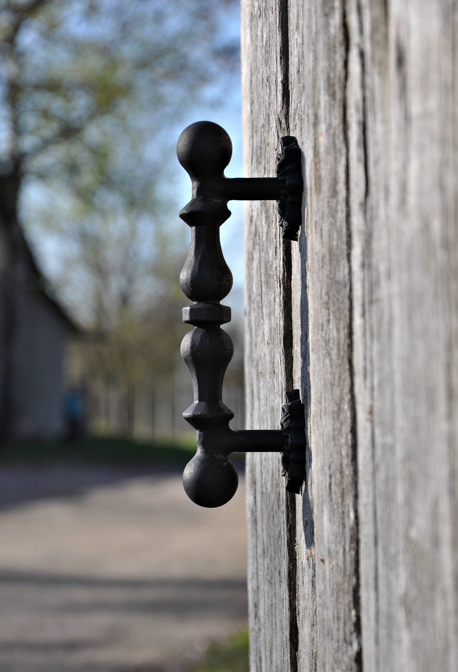 Rustik Furniture Industrial Metal Handlen Barn Door Handle Hand Forged ...