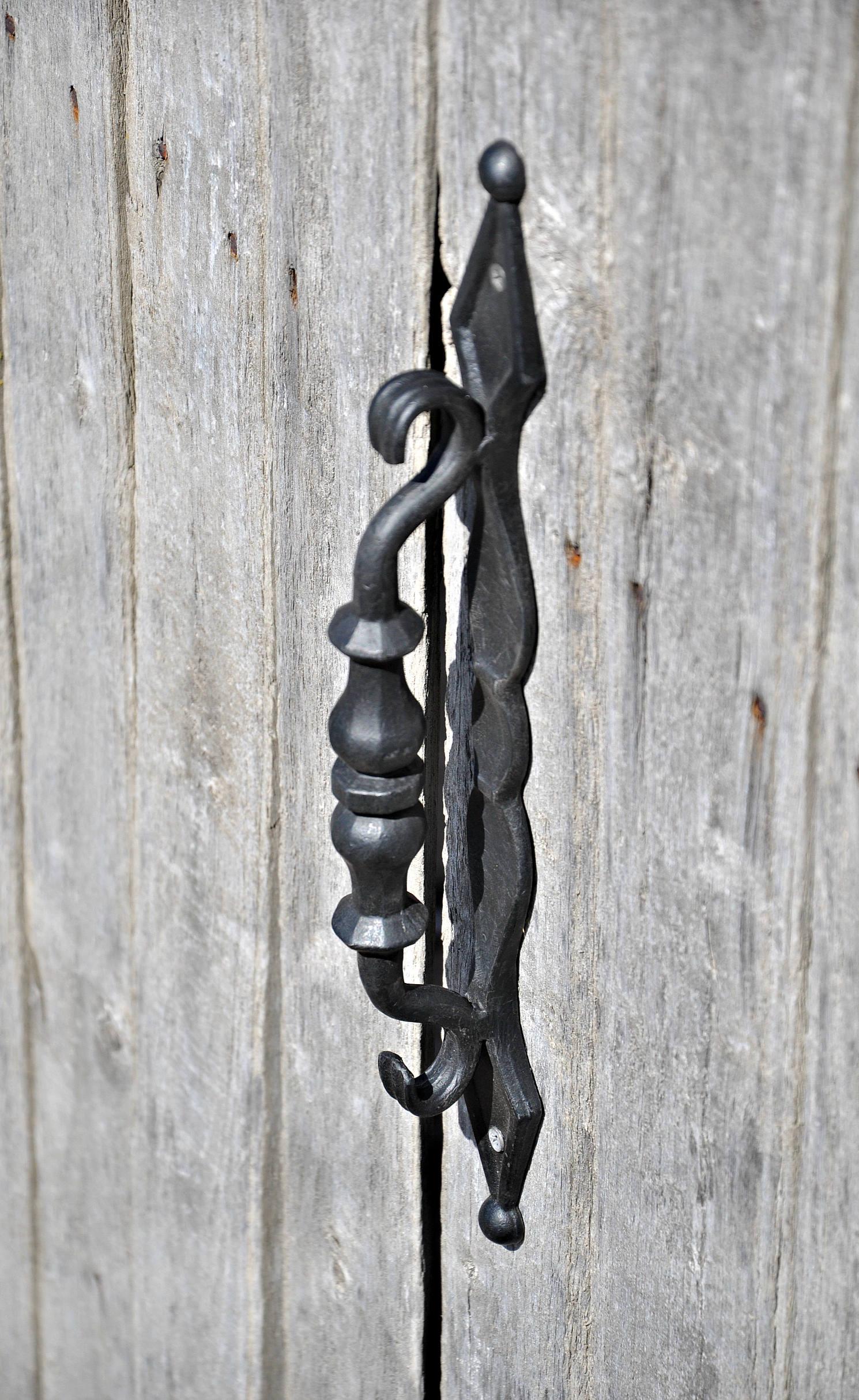 Wrought Iron Handle Barn Door Handle Metal Handle Hand - Etsy
