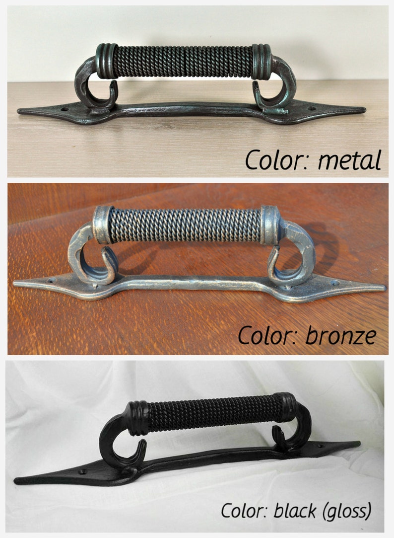 Wrought Iron Door Handle Steampunk Furniture Barn Door | Etsy