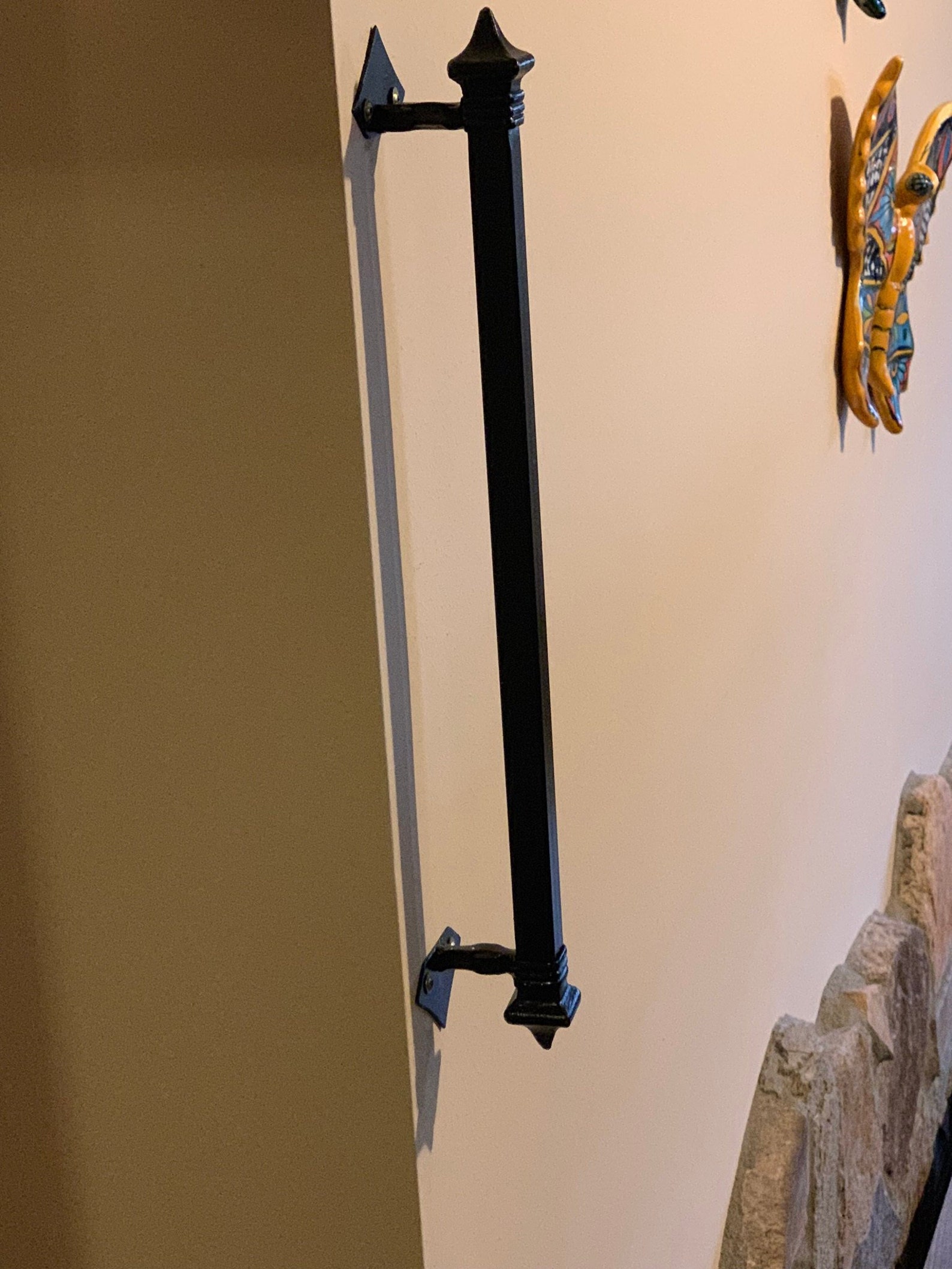 Garage Handle Barn Pull Front Door Handle Forged Handle Metal Pull ...