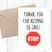 Thank You School Crossing Card Card, Printable Crossing Guard Card ...