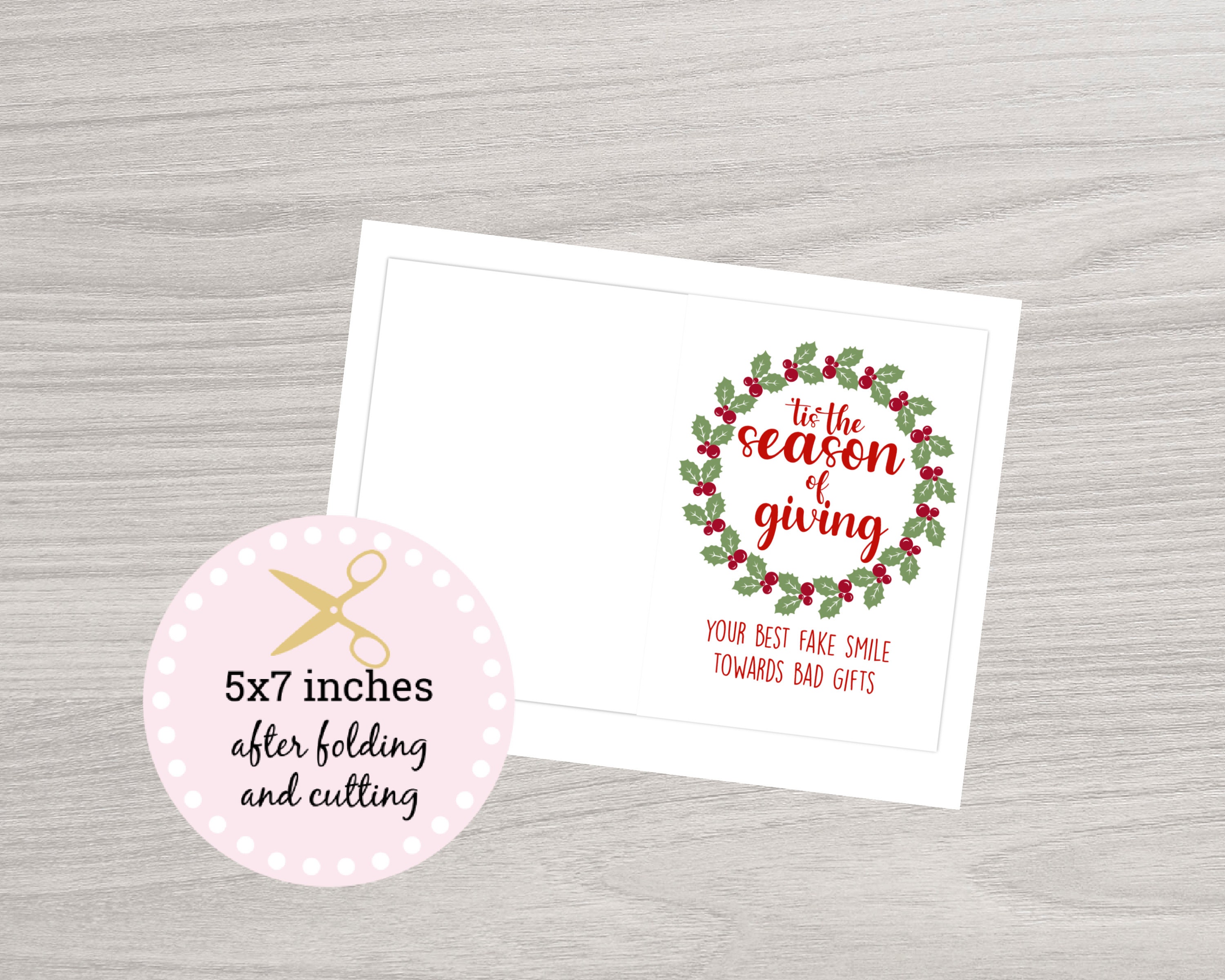 Funny Christmas Card Funny Printable Christmas Card Instant | Etsy