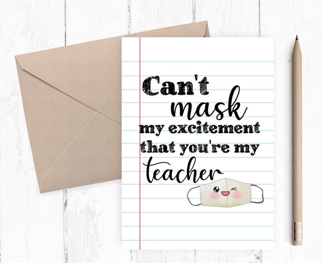 Back to School Card for Teacher, Back to School Gift, Instant Download ...