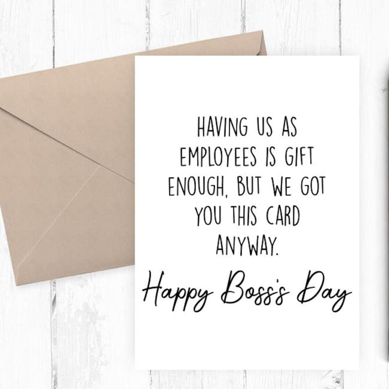 Boss Appreciation Day Cards Printable - Etsy
