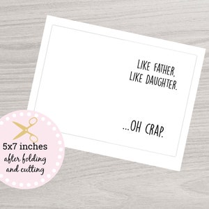 Funny Happy Father's Day Card, Father's Day Card, Printable Father's ...