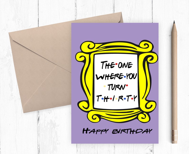 Friends Birthday Card 30th Birthday Card Printable Friends Etsy friends-birthday-card-30th-birthday-card-printable-friends-etsy