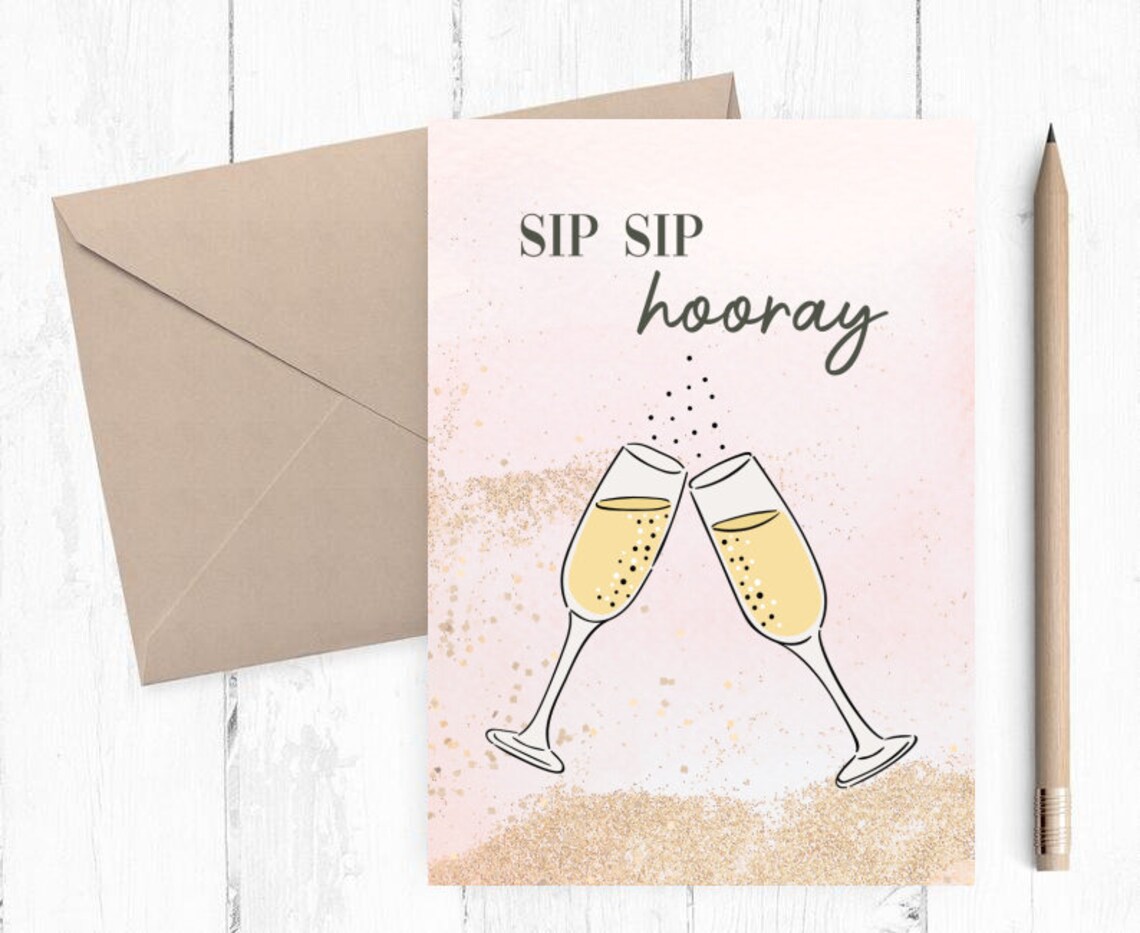 Wedding Card Bride to Be Card Bridal Shower Card Printable - Etsy