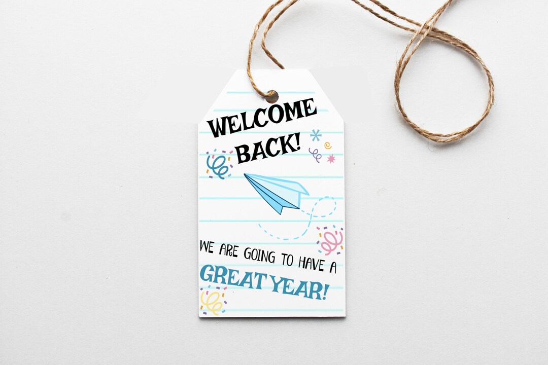 Welcome Back to School Teacher Printable Gift Tag School - Etsy