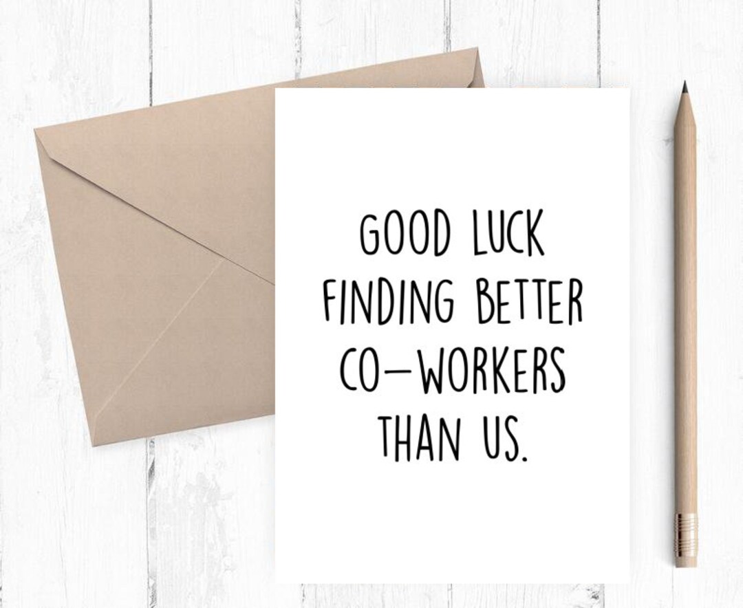 Printable New Job Card, Instant Download Farewell Card, Goodbye ...