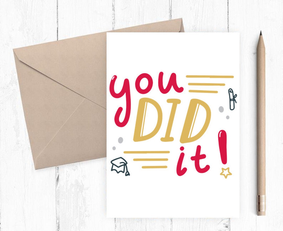 Graduation Card, Printable Graduation Card, Congrats Graduate Card ...