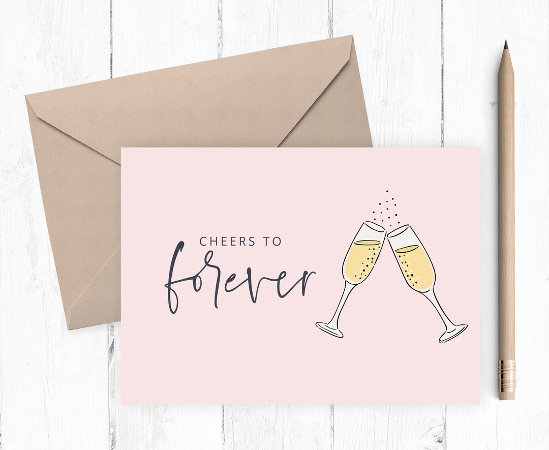 Printable Engagement Card, Bridal Shower Card, Engagement Card, Wedding ...