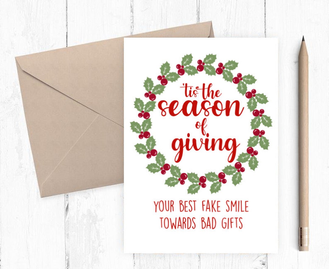 Funny Christmas Card, Funny Printable Christmas Card, Instant Download ...