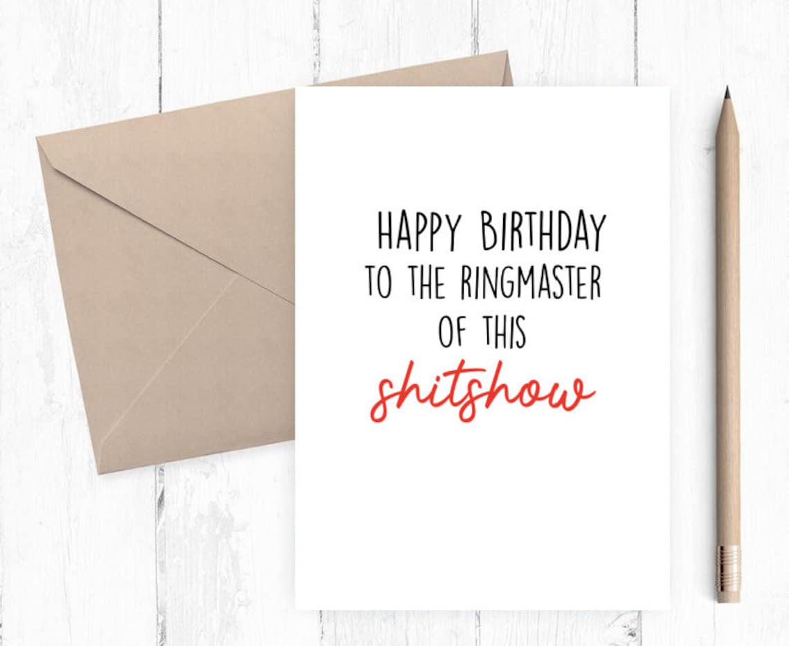 Printable Funny Birthday to Boss Card Happy Birthday Boss - Etsy