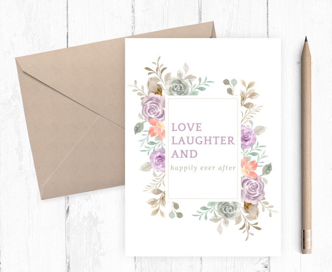 Wedding Card, Bride to Be Card, Bridal Shower Card, Printable ...