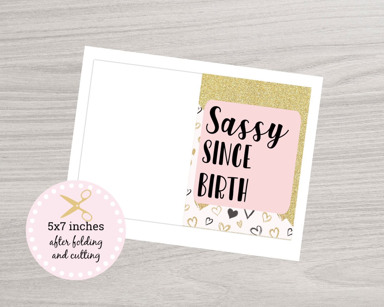 Girl Happy Birthday Card Little Girl Birthday Card JPG - Etsy