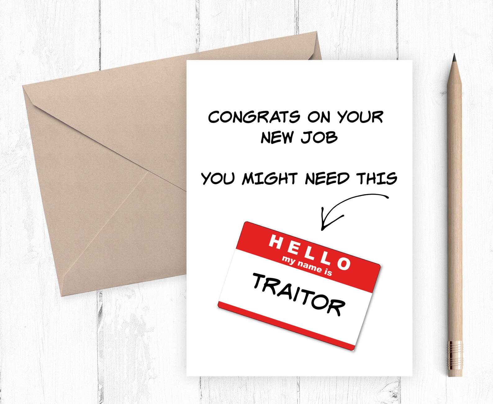 Printable New Job Card Instant Download Farewell Card | Etsy
