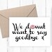 Printable Farewell Card, Printable Goodbye Card - I DONUT Want to Say ...