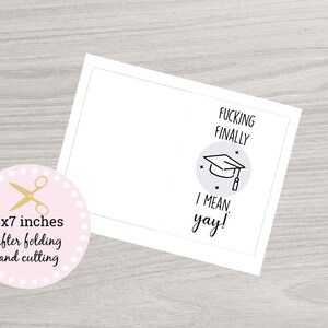 Funny Printable Graduation Card, Printable Graduation Card, Congrats ...