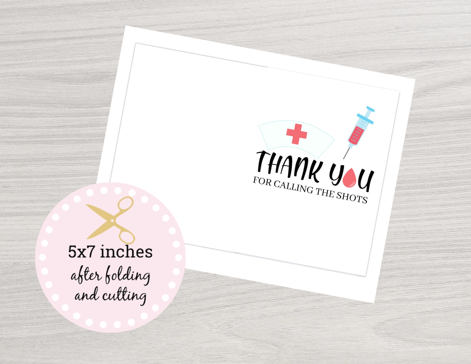 Thank You Card to Nurse Printable Thank You Nurse Card Funny - Etsy