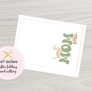 Printable Mother's Day Card, Best Mom Ever, Mother's Day Card, Instant ...