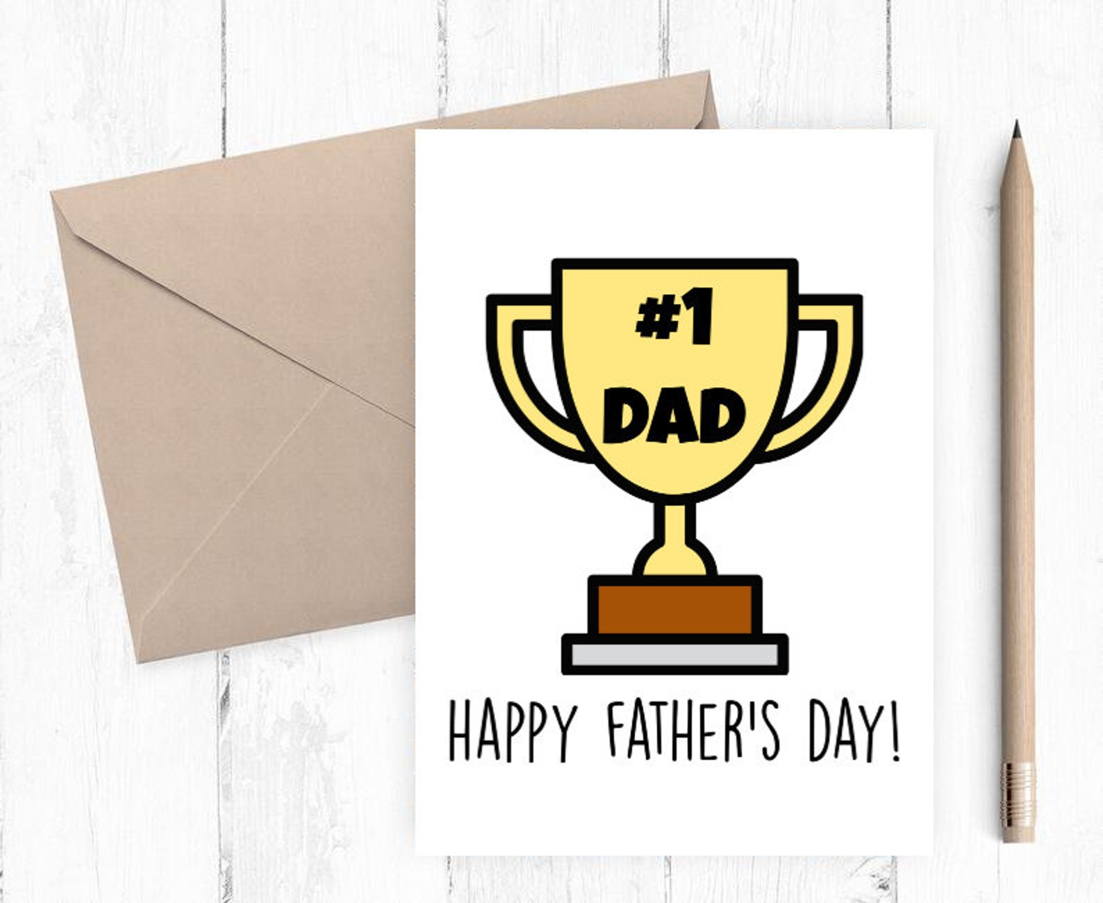 Happy Father's Day Card Printable Father's Day Card | Etsy