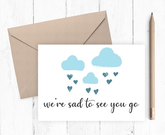 Printable Farewell Card Goodbye Card Good Luck With Your New - Etsy