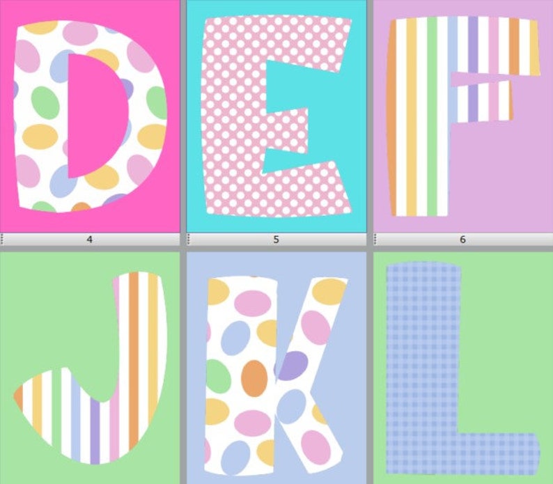 Alphabet Letters for the Classroom, Spring Design, Easter Design ...