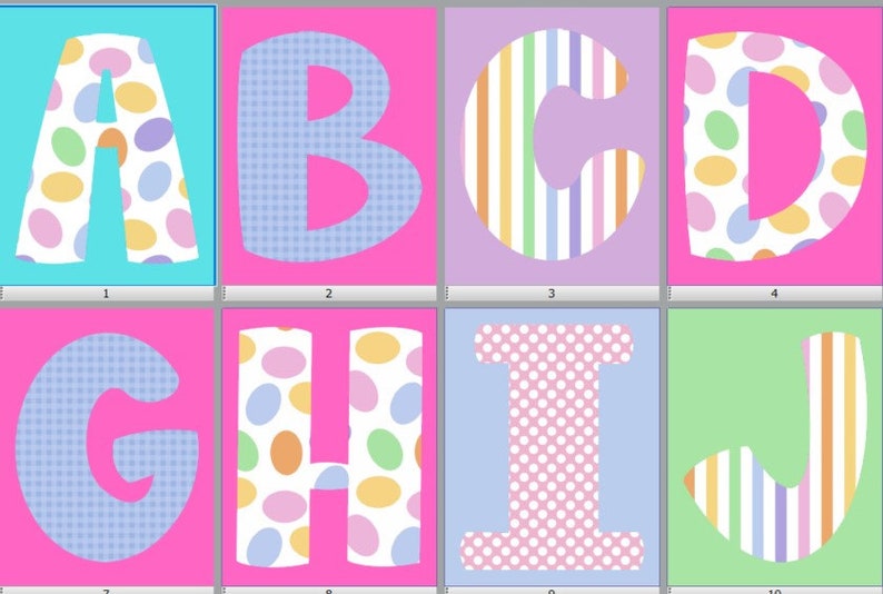 Alphabet Letters for the Classroom, Spring Design, Easter Design ...