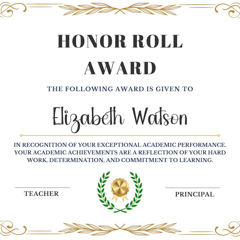 Certificate of Honor - Etsy