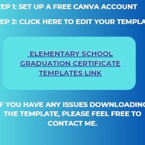 Elementary School Graduation Certificate, School Award Certificate ...