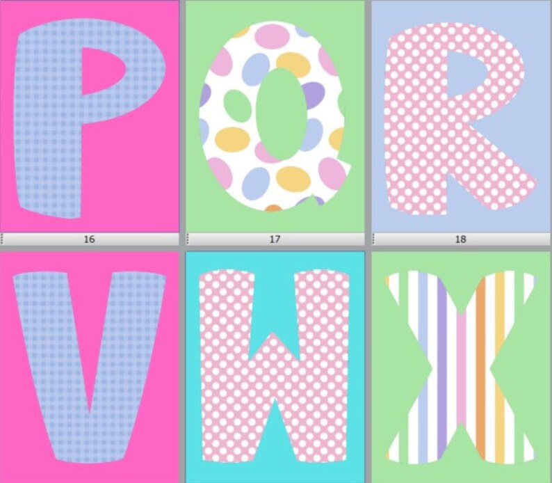 Alphabet Letters for the Classroom, Spring Design, Easter Design ...